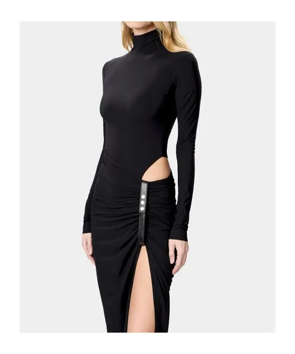 AMAZUIN Asymmetrical Cut-out Dress
