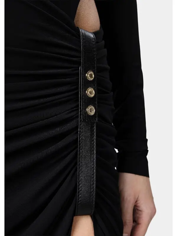 AMAZUIN Asymmetrical Cut-out Dress