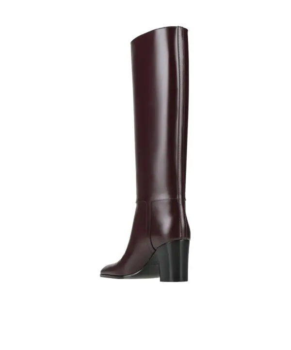 Saint Laurent Solidcolor Leather Boots