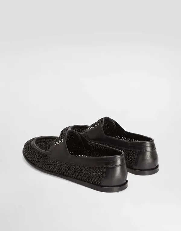 Dolce & Gabbana Derby Shoes In Raffia