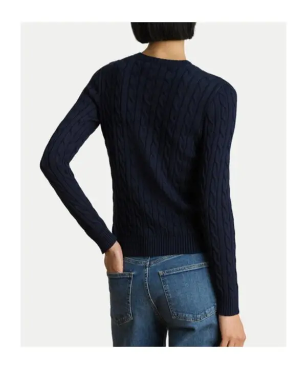 Ralph Lauren Button-trim Cable-knit Sweater