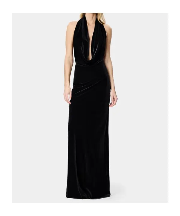 AMAZUIN Halter-neck Sleeveless Dress