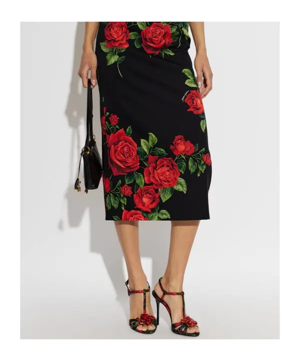 Dolce & Gabbana Dolce Gabbana Rose Printed Sandals