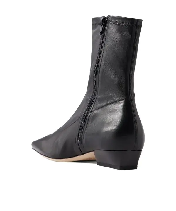 Staud Solid Leather Ankle Boots