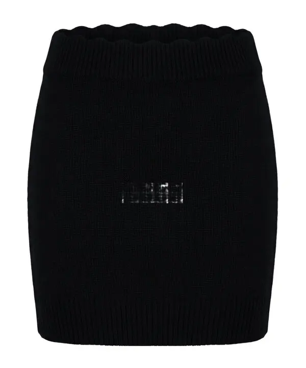 Chloé Minimalist Solid-colored Knit Midi Skirt
