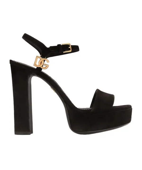 Dolce & Gabbana Suede Platform Sandals