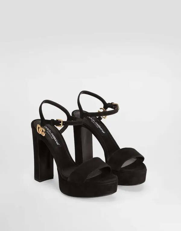 Dolce & Gabbana Suede Platform Sandals
