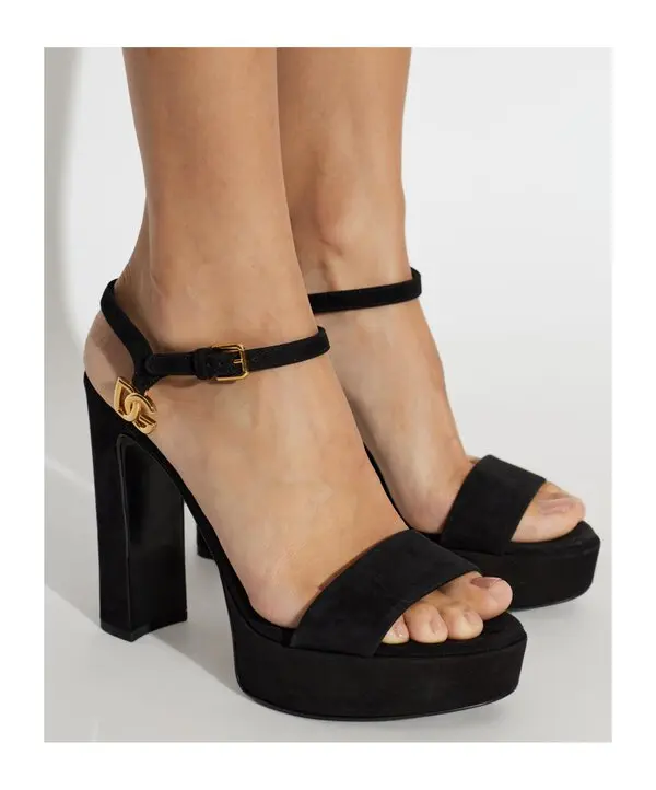Dolce & Gabbana Suede Platform Sandals