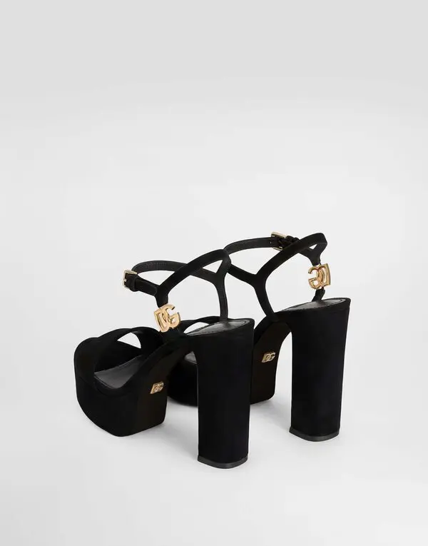 Dolce & Gabbana Suede Platform Sandals