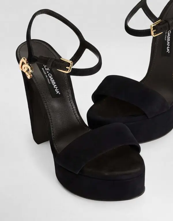 Dolce & Gabbana Suede Platform Sandals