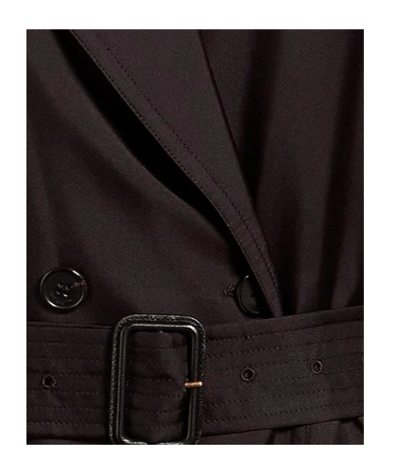 Saint Laurent Solid-color Long Trench Coat