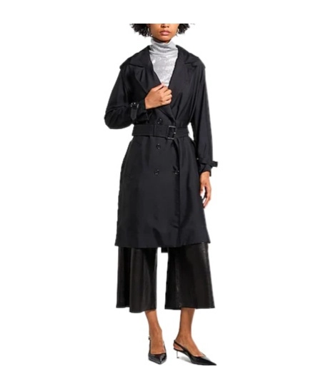 Saint Laurent Solid-color Long Trench Coat