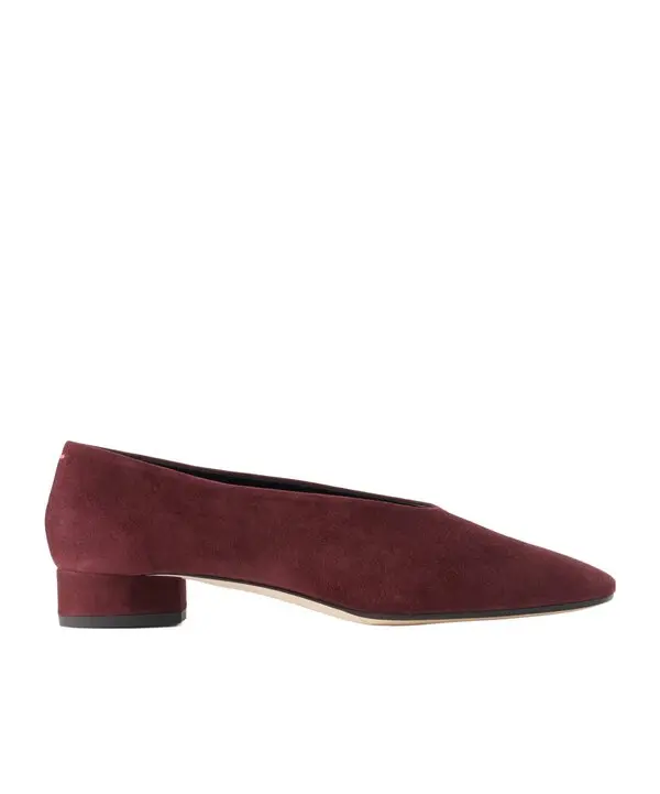 AeydĒ Solid Color Suede Ballet Flats