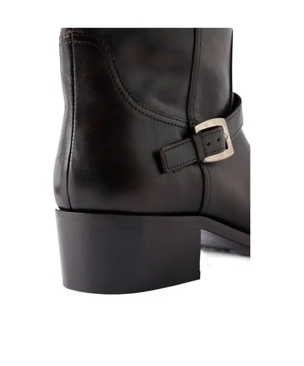 Staud Solid Color Leather Knee Boots