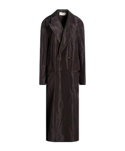Saint Laurent Minimalist Solid-color Long Coat