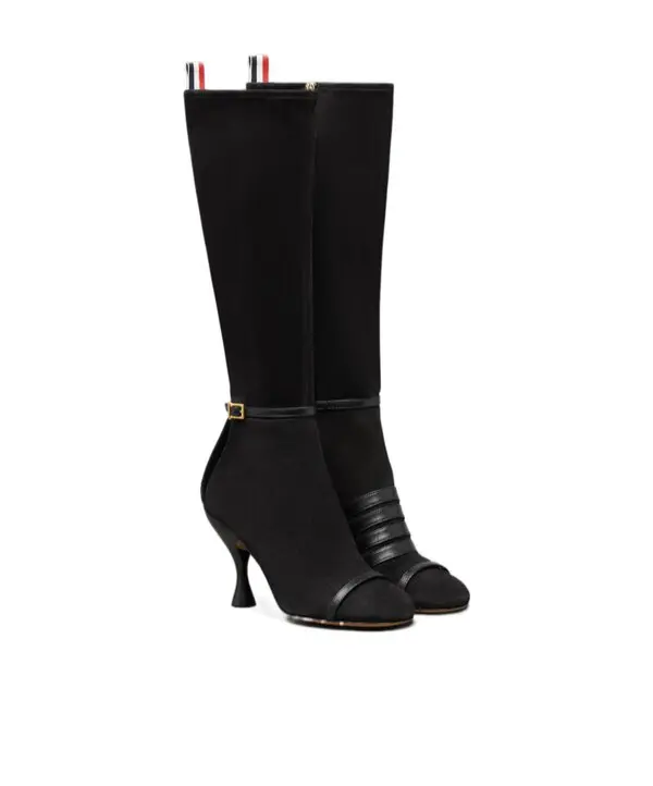Thom Browne 90mm Trompe L'oeil 4-bar Knee-high Boots
