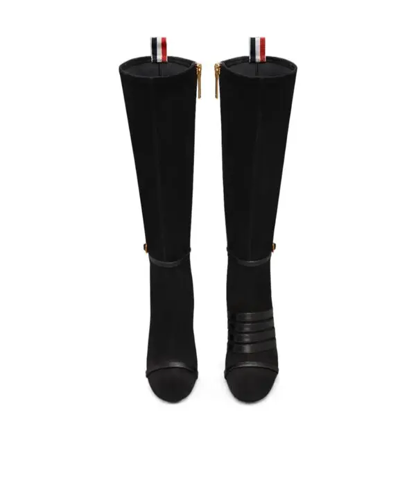 Thom Browne 90mm Trompe L'oeil 4-bar Knee-high Boots