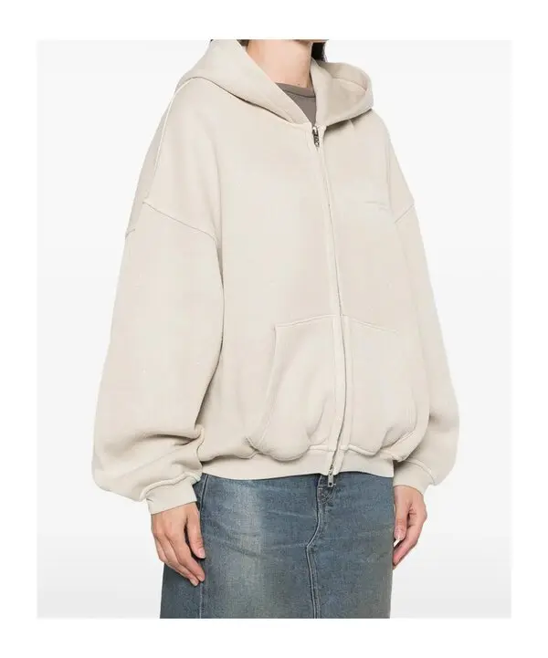 Alexander Wang Logo-print Zip-up Hoodie