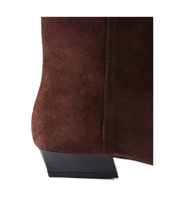 Staud Solid Color Suede Ankle Boots