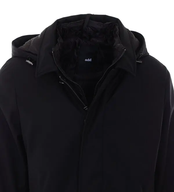 Add Long-sleeved Down Jacket