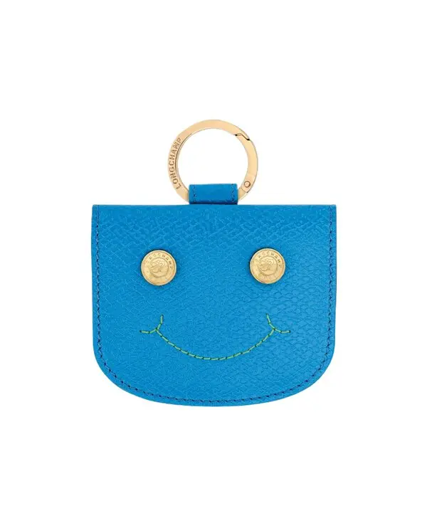 Longchamp Smiley Card Holder Wallet - Azure