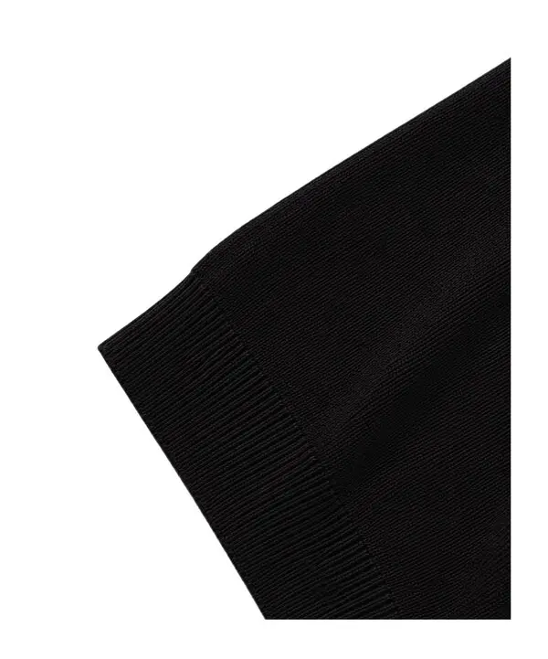 LANEUS Short-sleeved Knitted Top