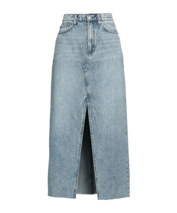 Rag & Bone Mediumblue Denim Aline Skirt