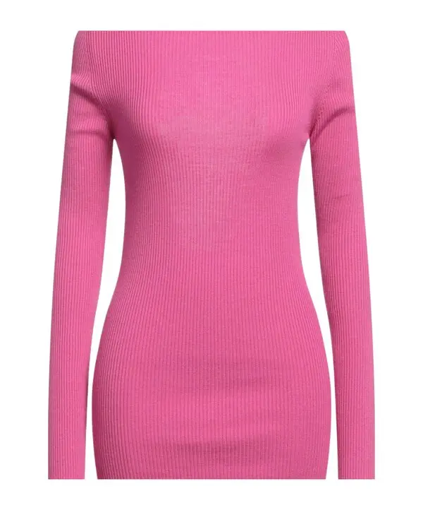 Rick Owens Minimalist Wool Knit Sweater - Pink