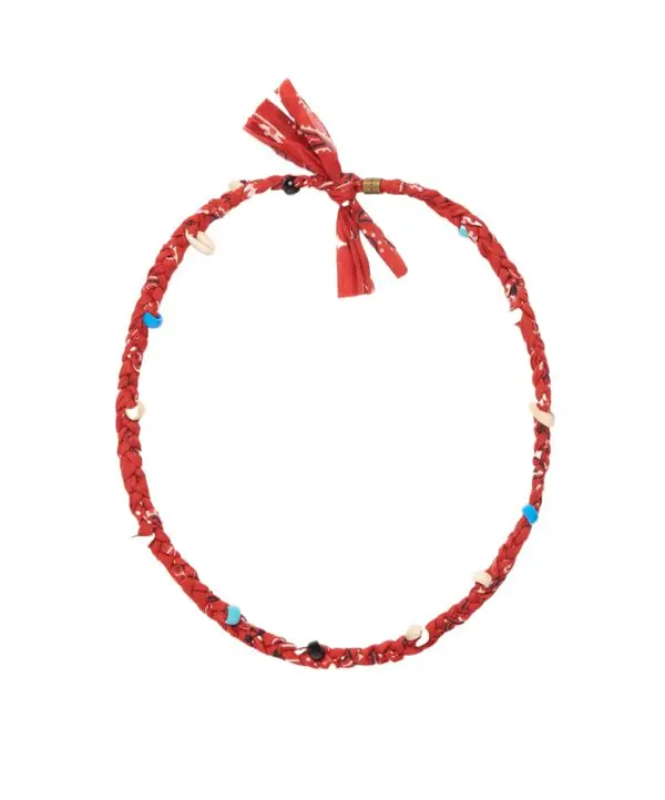 Alanui Bandana Braided Cowrie-shell Necklace