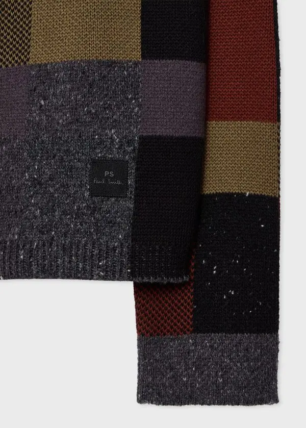 Paul Smith Pebbles Check Wool-blend Cardigan
