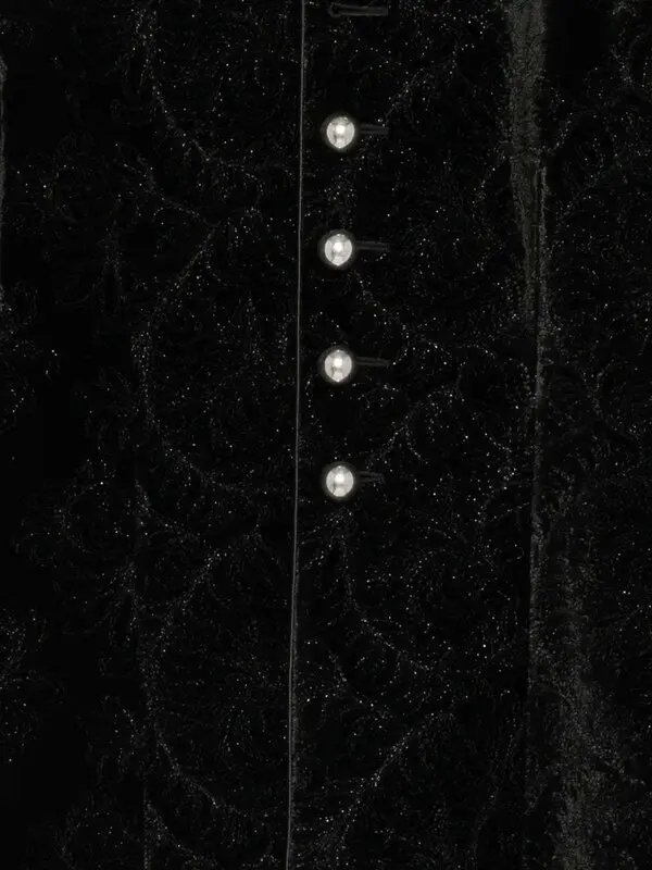 ANN DEMEULEMEESTER Jacquard-patterned Pearl-button Jacket