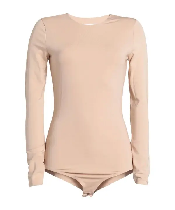 MAISON MARGIELA Solidcolor Longsleeve Tshirt - Nude