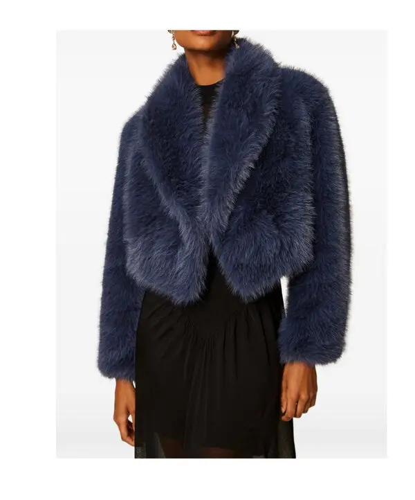 TWINSET Short Faux Fur Jacket