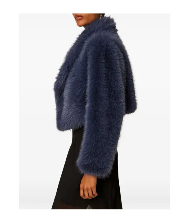 TWINSET Short Faux Fur Jacket