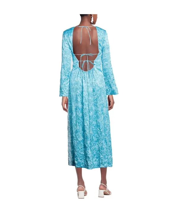 GANNI Color-blocked Flared Skirt