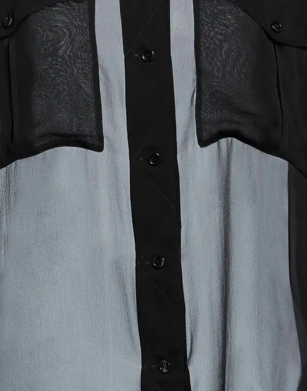 Saint Laurent Solidcolor Chiffon Shirt