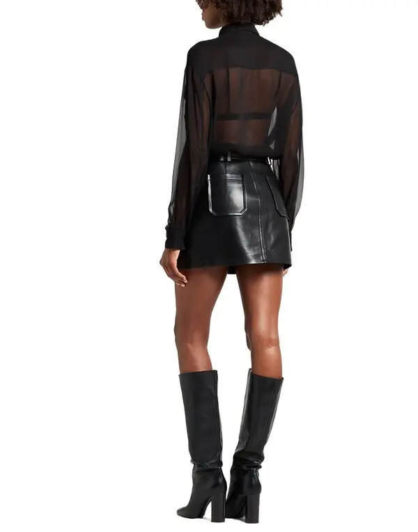 Saint Laurent Solidcolor Chiffon Shirt