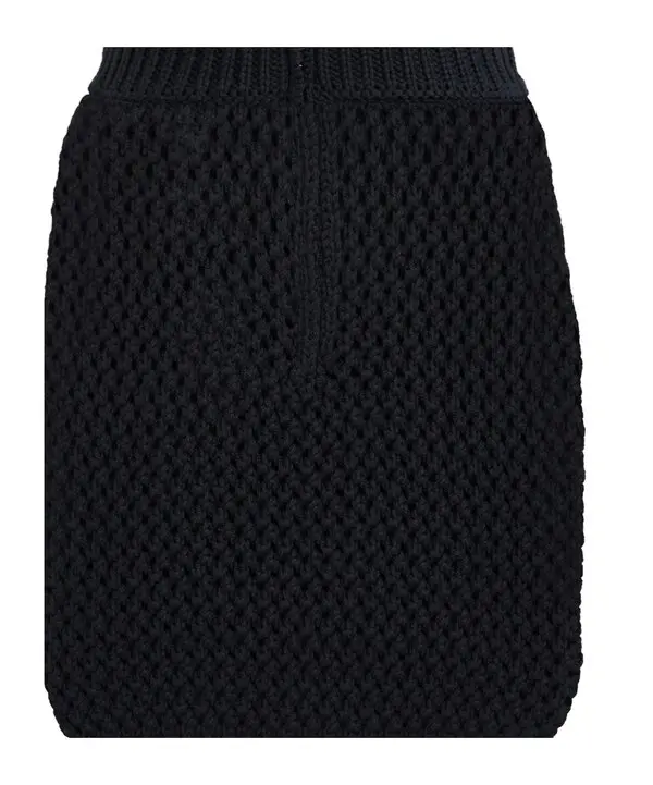 Dolce & Gabbana Minimalist Solid-color Knit Midi Skirt
