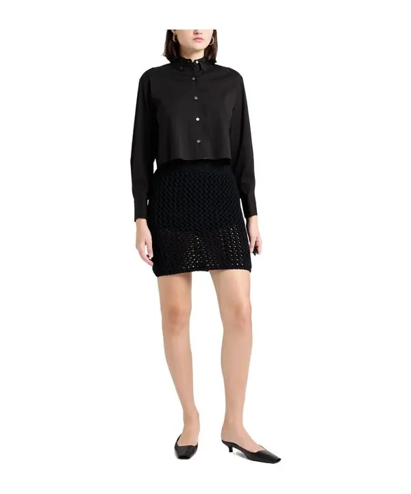 Dolce & Gabbana Minimalist Solid-color Knit Midi Skirt