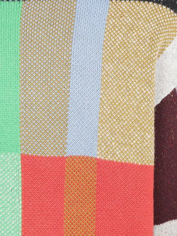 Paul Smith Patchwork-pattern Crew-neck Sweater