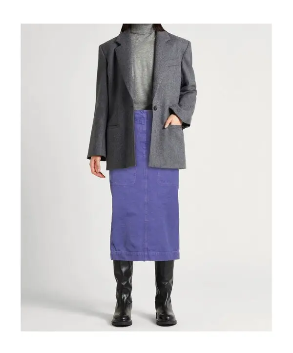 Max Mara Canvas Pencil Skirt - No