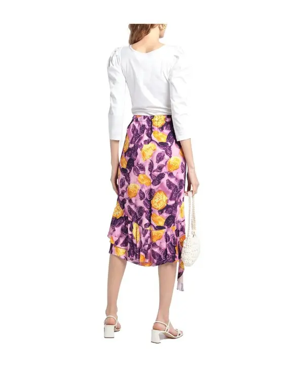 Marni Multicolorprint Asymmetrical Skirt