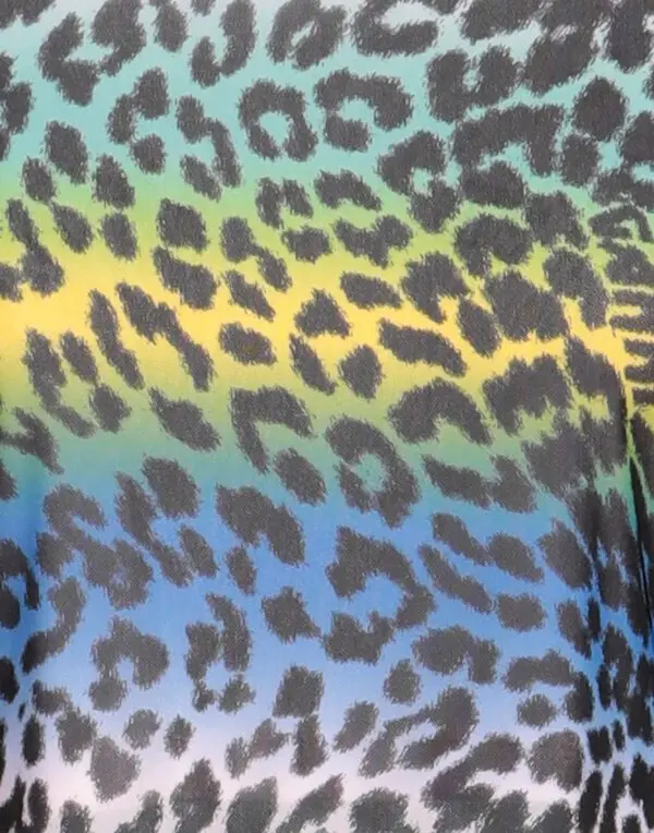 GANNI Multicolored Leopard Print Short-sleeve T-shirt