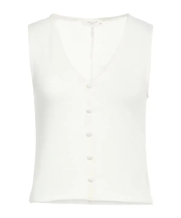 Rag & Bone Solidcolor Sleeveless Top - White