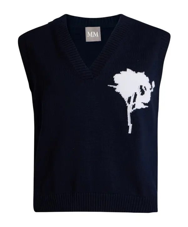 Max Mara Sleeveless V-neck Top