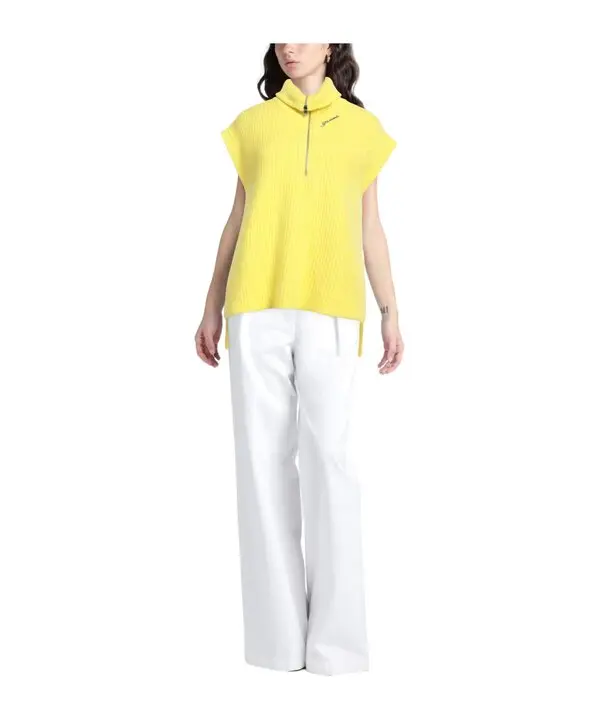GANNI Solid-color Lightweight Knit Short-sleeve Top