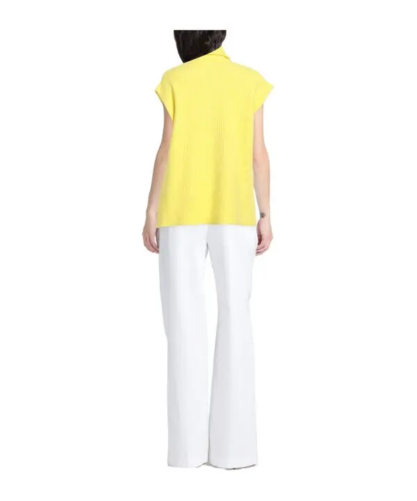 GANNI Solid-color Lightweight Knit Short-sleeve Top