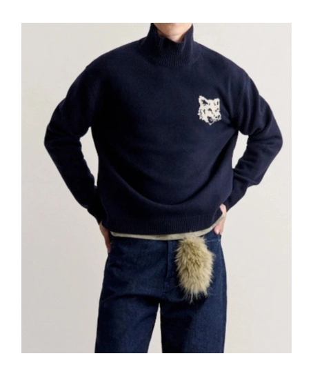 Maison Kitsuné Long-sleeve High-neck Top