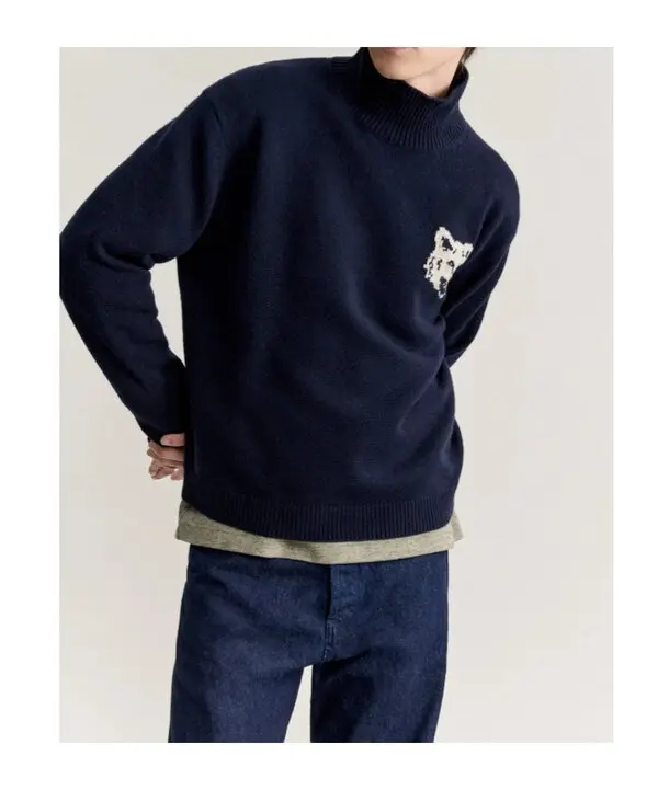Maison Kitsuné Long-sleeve High-neck Top