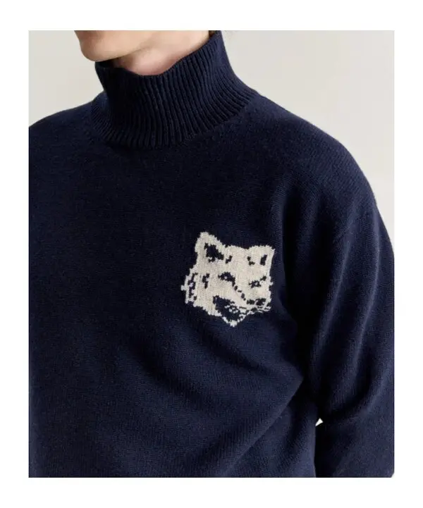 Maison Kitsuné Long-sleeve High-neck Top